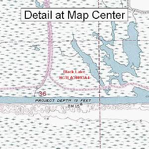 Amazon.com : USGS Topographic Quadrangle Map - Black Lake, Louisiana ...