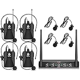 Amazon.com: D Debra Audio AU800 Pro UHF 8 Channel Wireless Microphone System with Cordless ...
