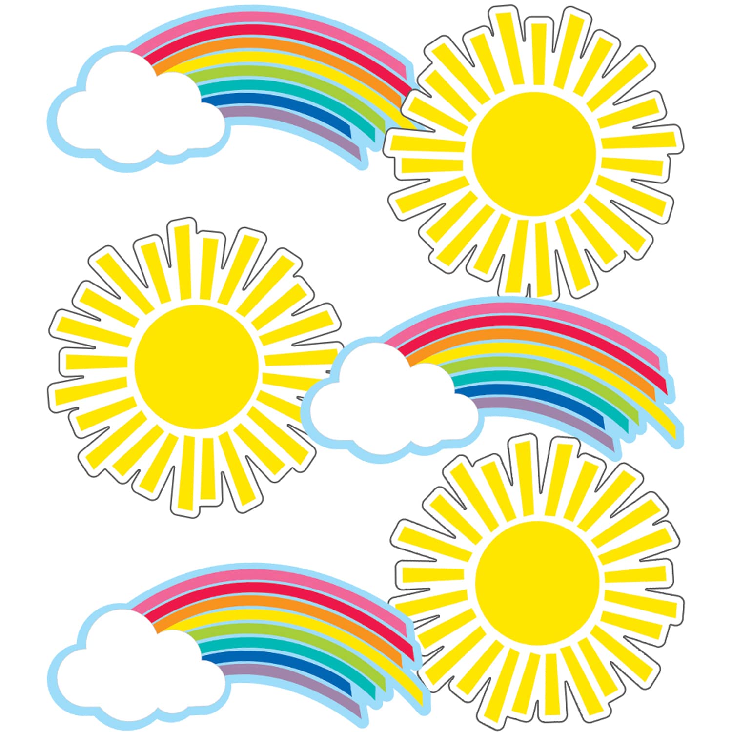 Mua Schoolgirl Style Hello Sunshine 36-Piece Sun and Rainbow Bulletin ...