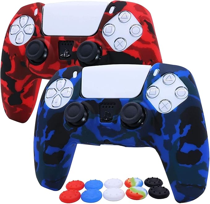 PS5 Controller Grip Skin ROCK POW, Silicone Gel Controller Cover Skin ...