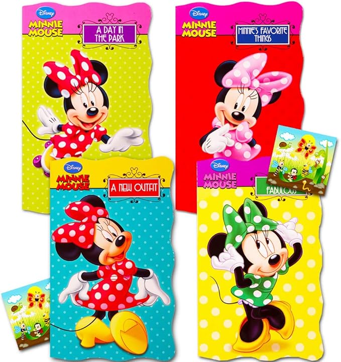 Disney® Minnie Mouse "My First Books" (Set of 4 Shaped Board Books ...