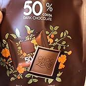 Amazon.com : ChocZero 50% Dark Chocolate, Sugar free, Low Carb. No ...