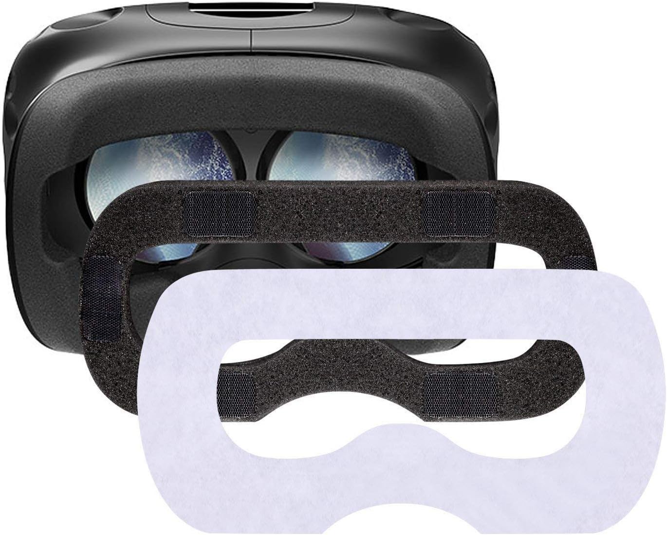 Amazon.com: T&B Disposable HTC VIVE VR Mask Hygiene White Replaceable ...