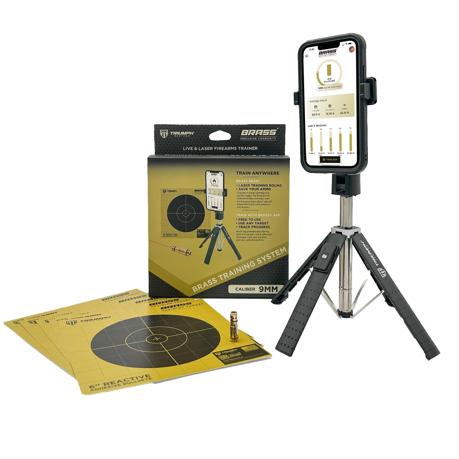 Triumph Systems Brass Dry Fire Laser Training System-Includes Laser ...