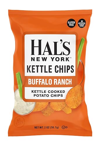 Hal's New York Kettle Cooked Gluten Free Buffalo Ranch Flavored Potato ...
