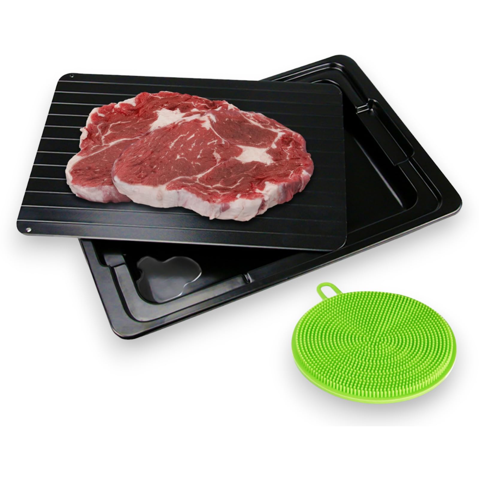 Mua Meat Defrosting Tray for Frozen Meat with Drip Tray- Meat Thawing ...