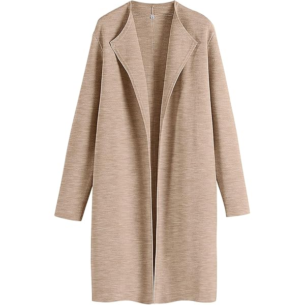 Open Front Sweater Women's Long Cardigan Sweater - Open Front Knit ...