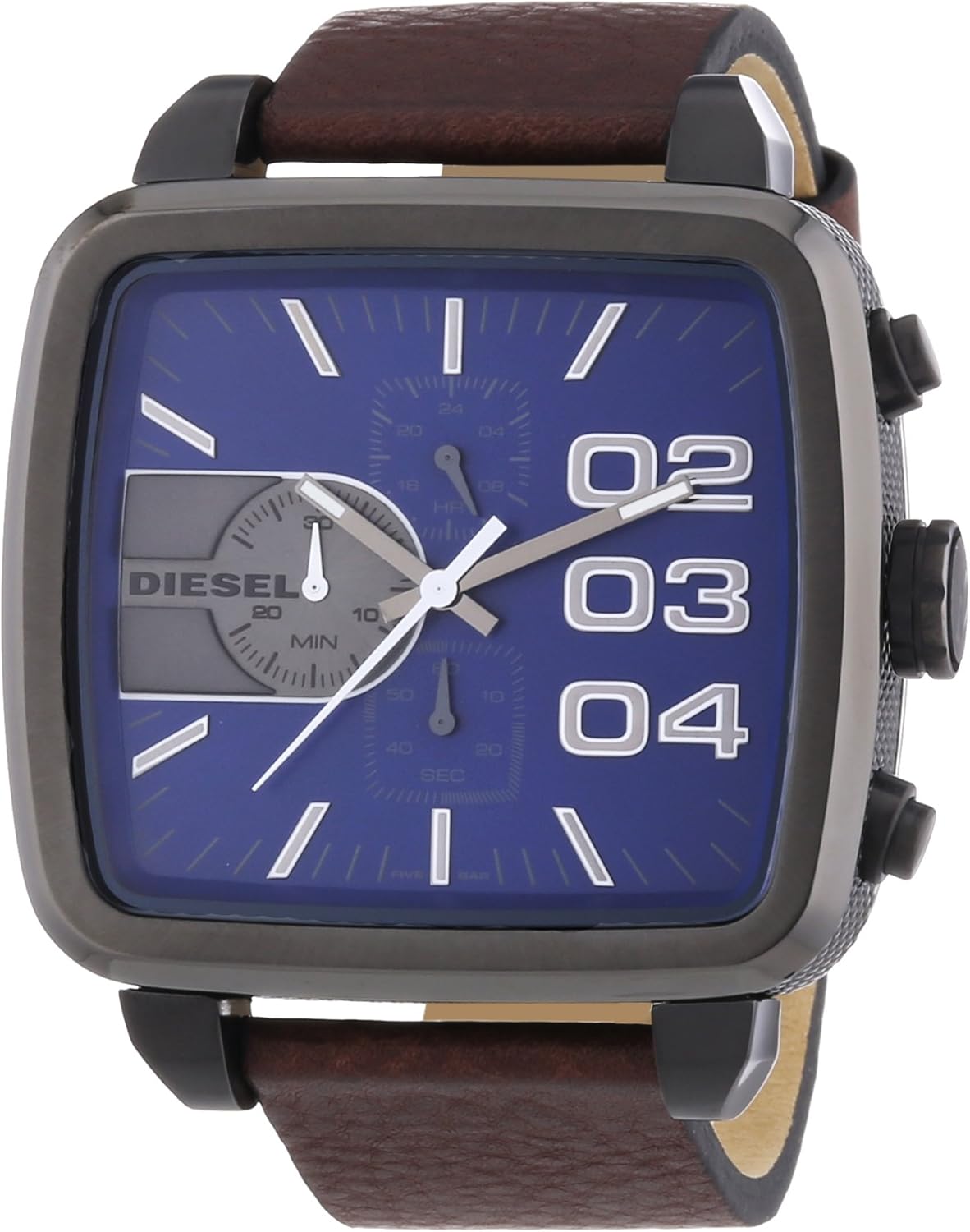 Diesel Herren Chronograph Quarz Uhr mit Leder Armband DZ4302: Amazon.de ...