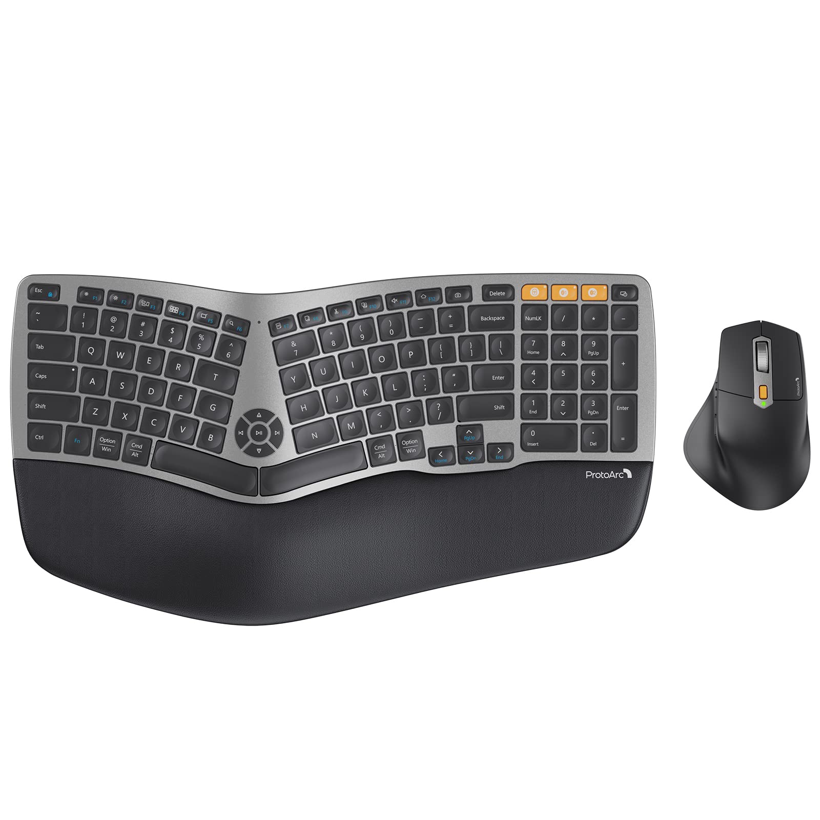 Mua ProtoArc Ergonomic Wireless Keyboard Mouse, EKM01 Ergo Bluetooth ...
