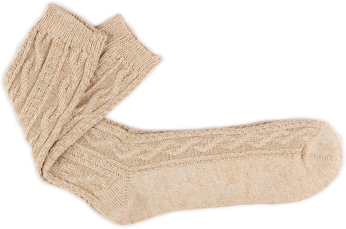 Strumpf Dirks GmbH Trachten Shoppersocken - JD - beigemeliert: Amazon ...