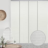 Amazon.com: GoDear Design Adjustable Sliding Panel Track Blind 45.8"- 86" W x 96" H, Extendable ...