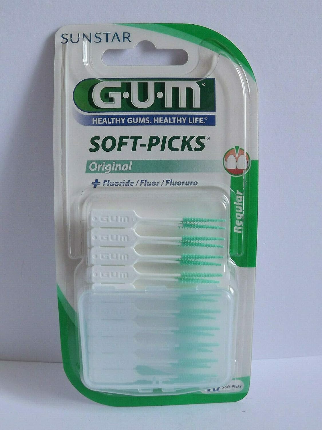 GUM Soft Picks Original Interdental Brushes Pack of 40 (3 x 40 Brushes ...