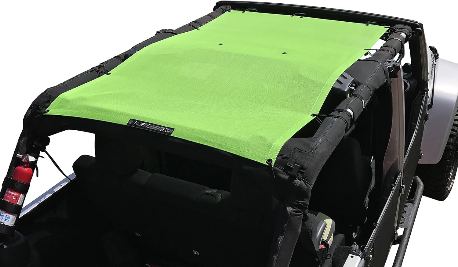 ALIEN SUNSHADE Jeep Wrangler Mesh Shade Top Cover with 10 Year Warranty ...