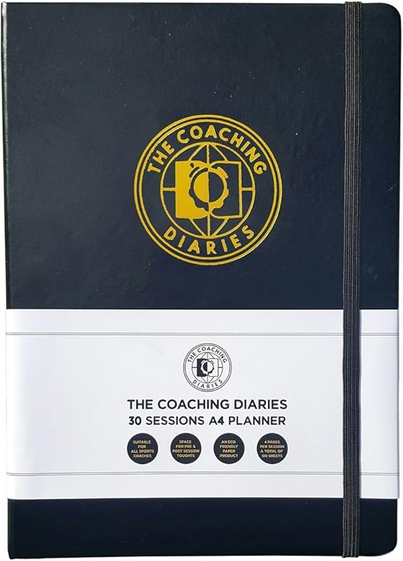 The Coaching Diaries Coach Session Planner Black Leather Softcover ...