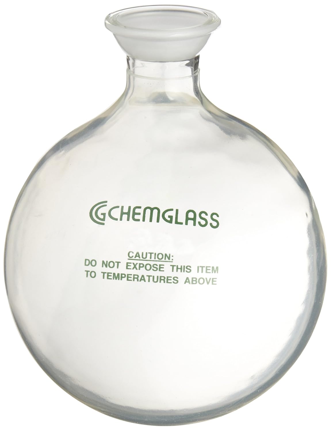 Chemglass CG-1508-P-34 Glass 1000mL Heavy Wall Single Neck Round Bottom ...