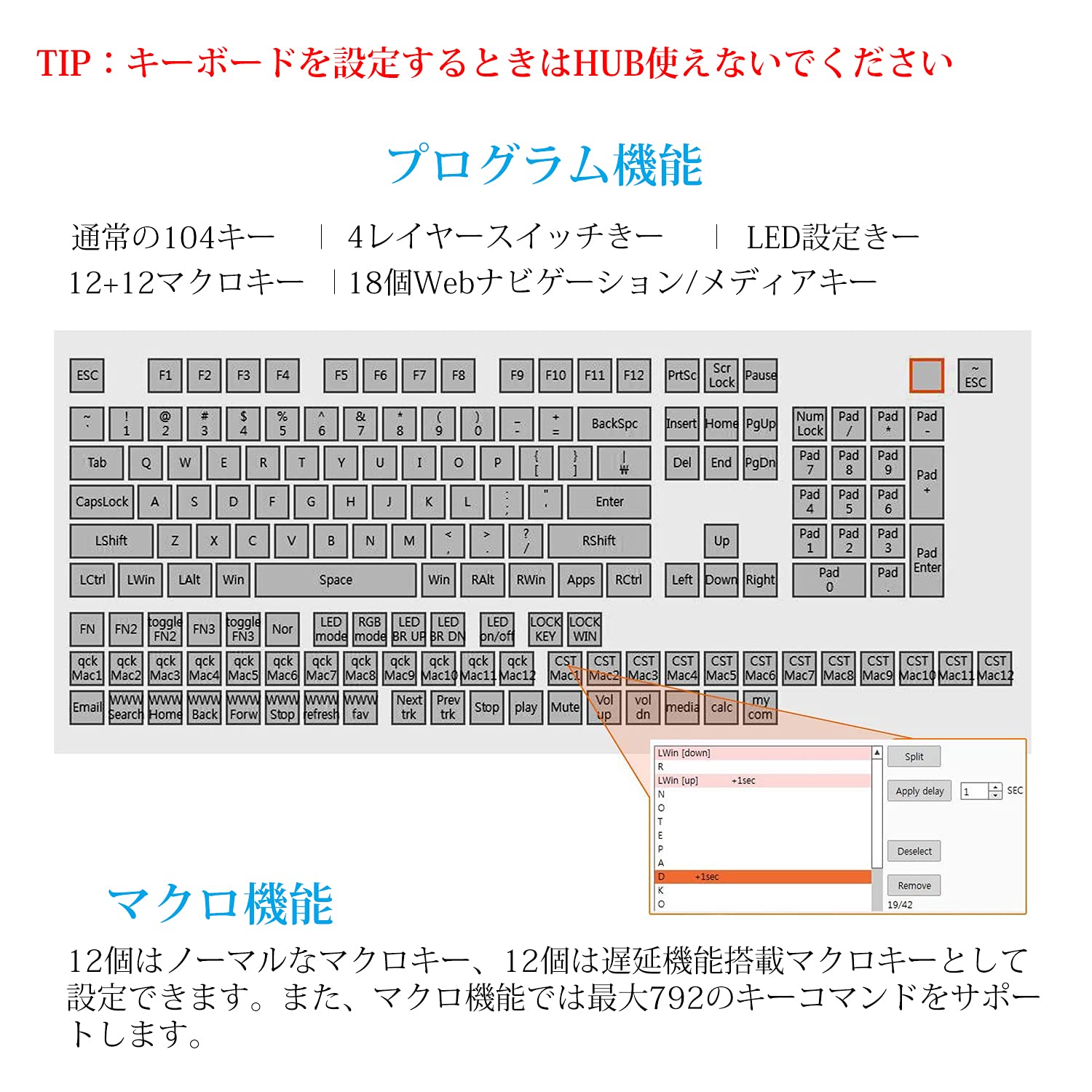 Mua Koolertron Macro Keyboard, One-Handed Keyboard, Mechanical Keyboard ...