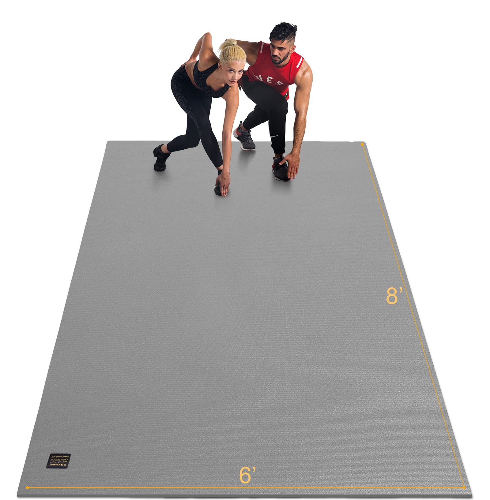 GXMMAT Extra Large Exercise Mat 16'x6'/12'x6'/10'x6'/8'x6'(7mm), Extra ...