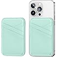 Amazon.com: Miroddi for MagSafe Wallet, Genuine Leather Magnetic Wallet Card Holder for iPhone ...
