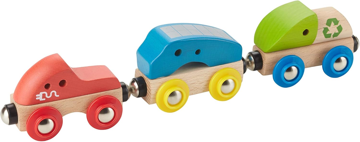EverEarth Eco City Vehicle Train and 2 Wagons EE33658 – BigaMart