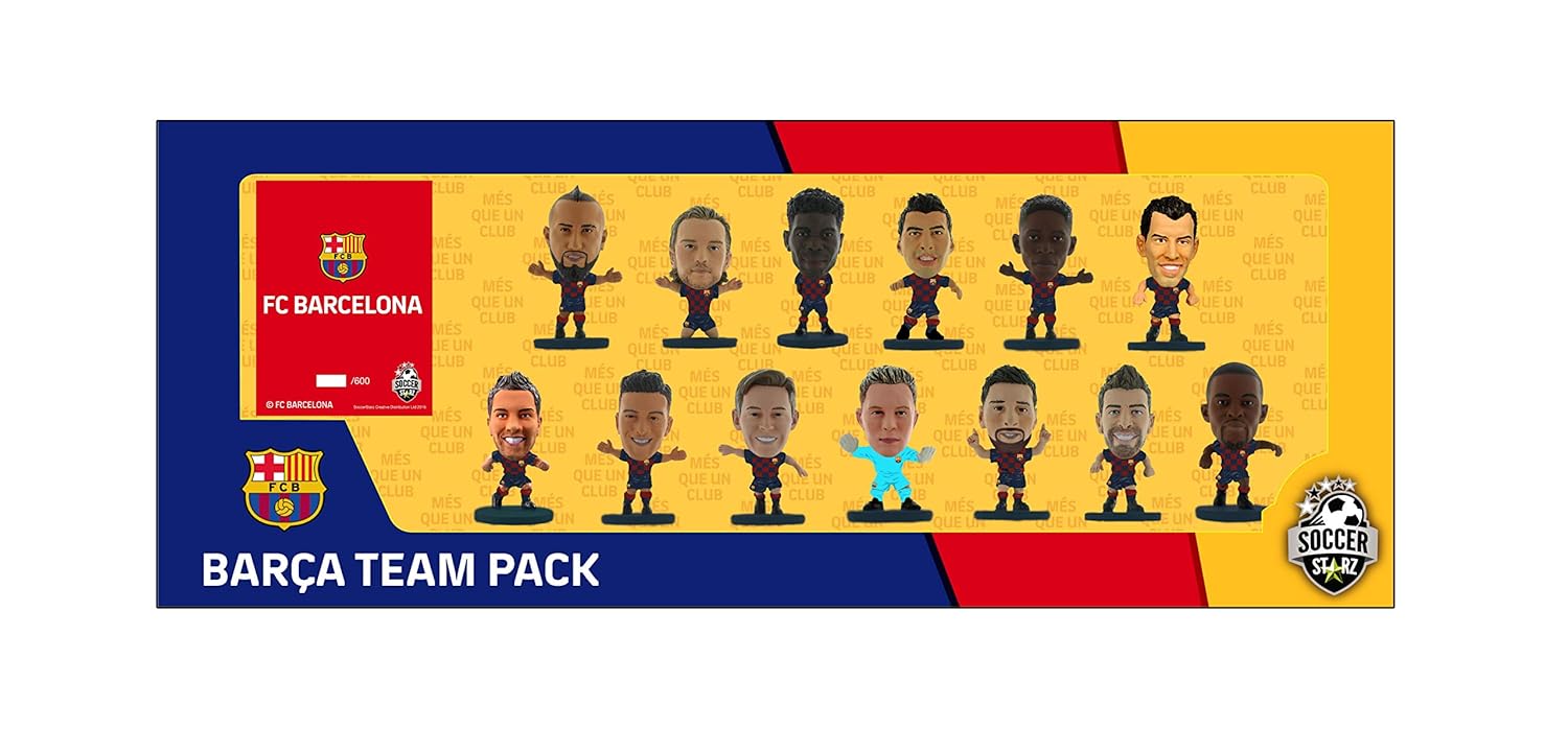 SoccerStarz Barcelona Team Pack 13 Figures (2019/20 Version): Amazon.co ...