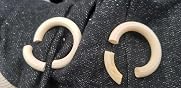 Boye 5 Count Natural Wood Cabone Rings, 2" : Arts, Crafts & Sewing