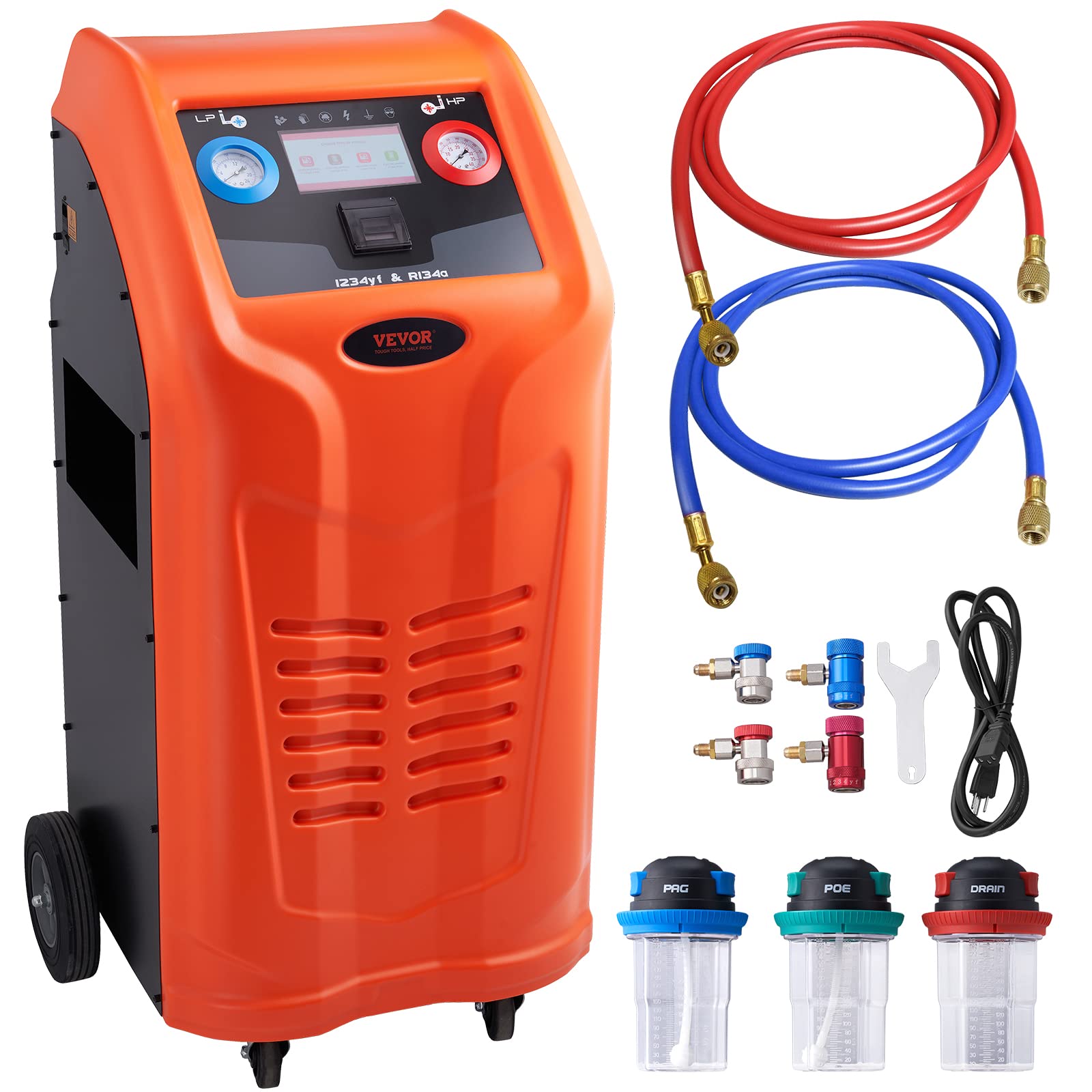 Mua VEVOR Fully Automatic Refrigerant Recovery Machine - Dual Cylinder AC Recovery Machine Kit ...