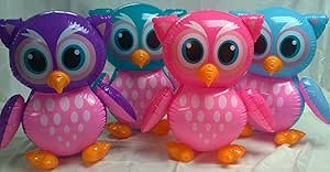 Amazon.com: happy deals 3 Inflate Owls - Colorful Owl Inflatable ...