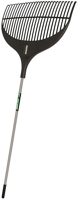 Truper 33655 Tru Tough Flexible Plastic Leaf Rake, 26-Inch Head, Steel ...