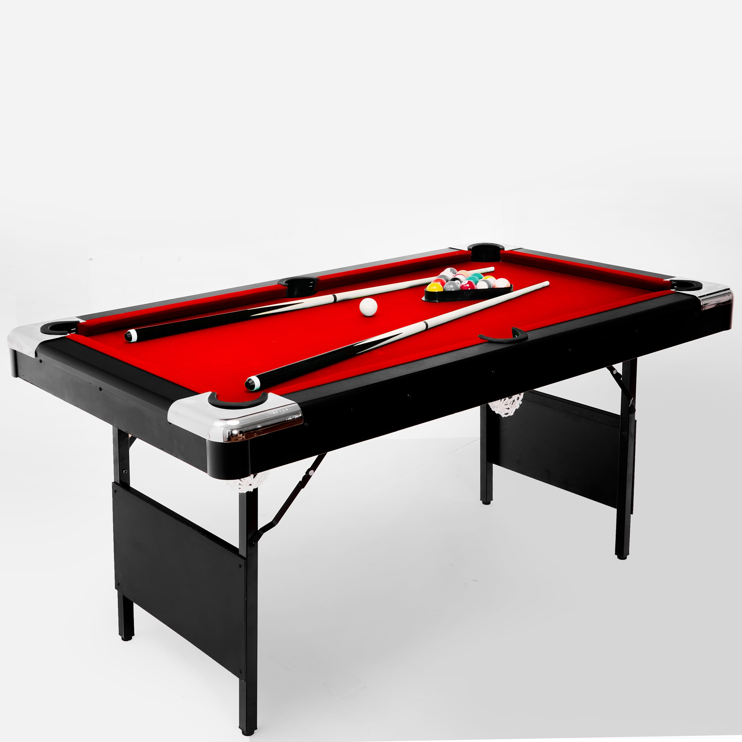 Billiard Table, 6-Ft Pool Table for Families with Easy Folding for ...