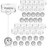 Amazon.com: Whaline 60Pcs 2 Inch Disco Ball Table Number Holders Place ...