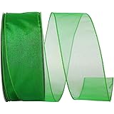 Amazon.com: Reliant Ribbon 99908W-079-40K Sheer Lovely Value Wired Edge ...