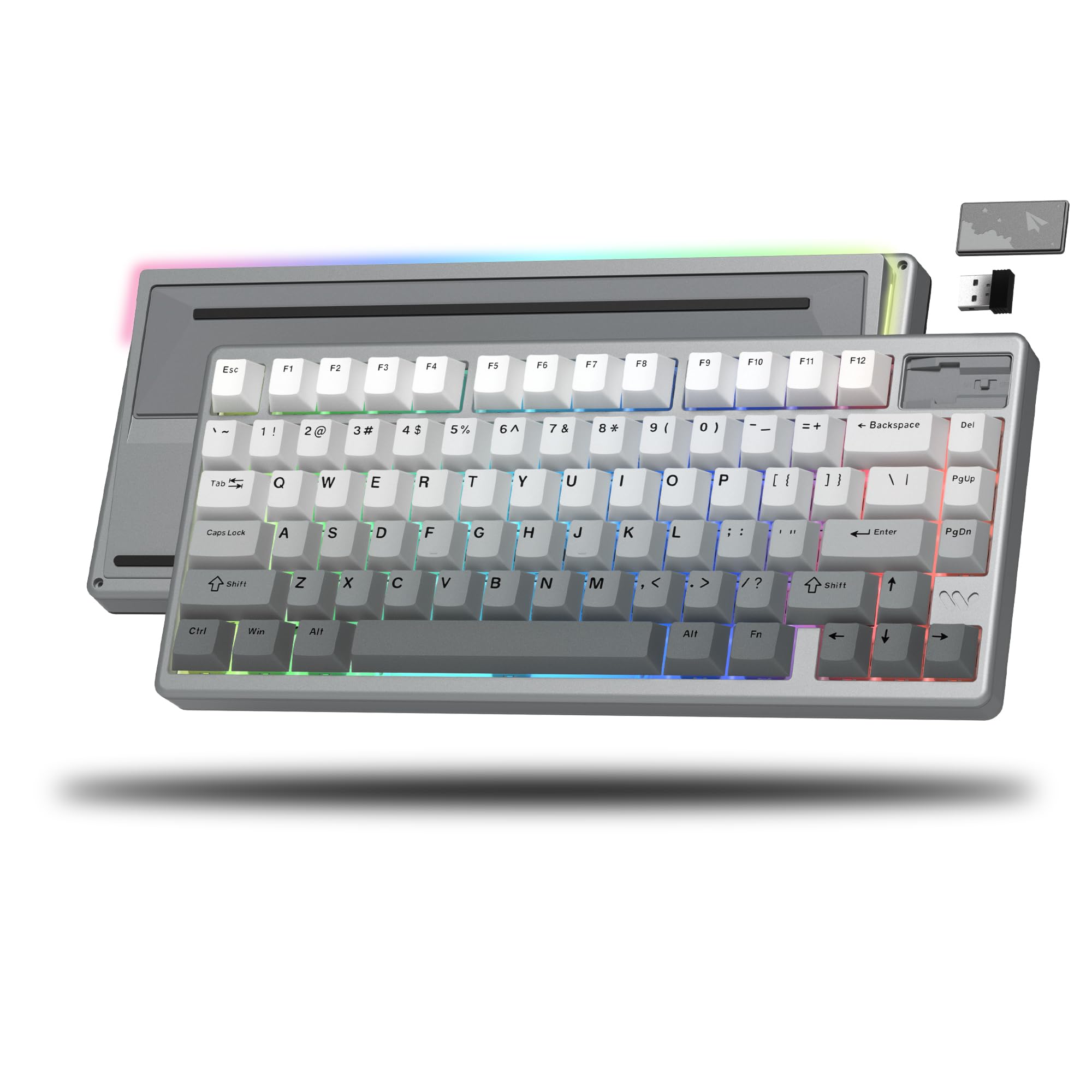 Womier 75% Keyboard QMK/VIA, Wireless Keyboard Creamy Gaming CNC ...