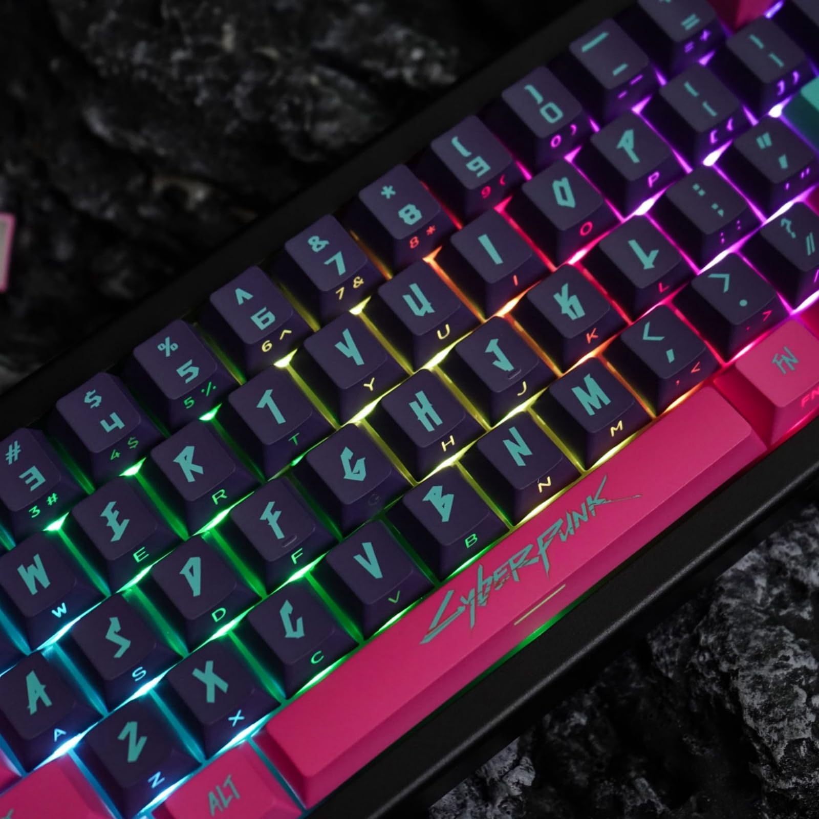Mua REDQIN PBT Keycaps - Jade Double Shot PBT Keycaps RSA Profile Shine ...