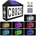 Amazon.com: IVWVI Solar House Numbers, Lighted Solar Address Number ...