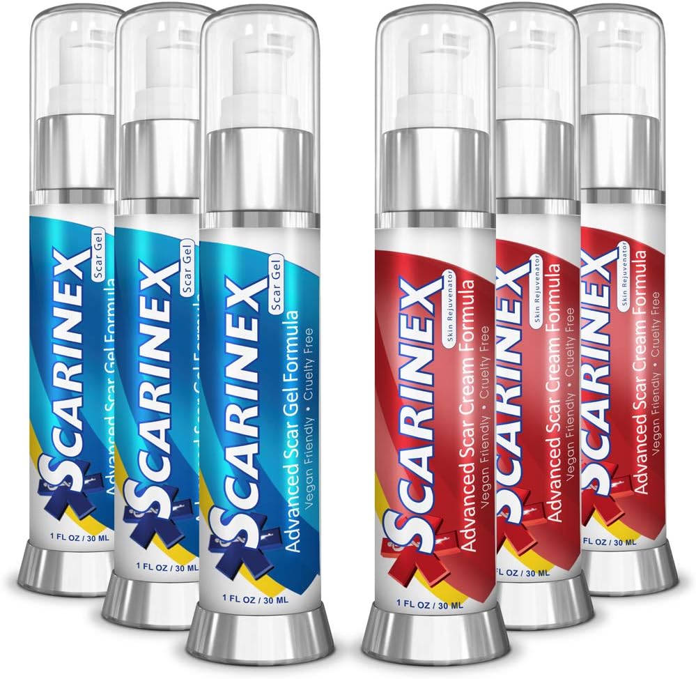 Amazon.com : Scarinex: Advanced Scar Removal Cream & Gel - 6 Vegan ...
