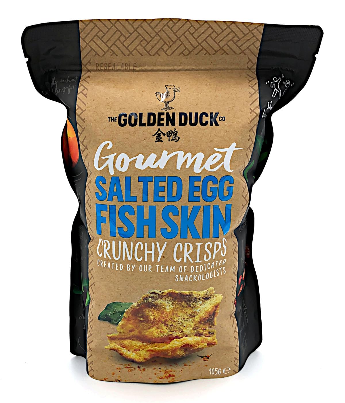 Mua The Golden Duck Gourmet Salted Egg Yolk Fish Skin Crisps Chips trên ...