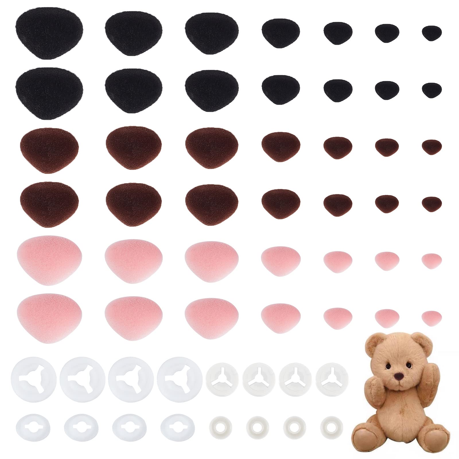 Mua PH PandaHall 96pcs Flocking Safety Noses, Doll Noses Crafts ...