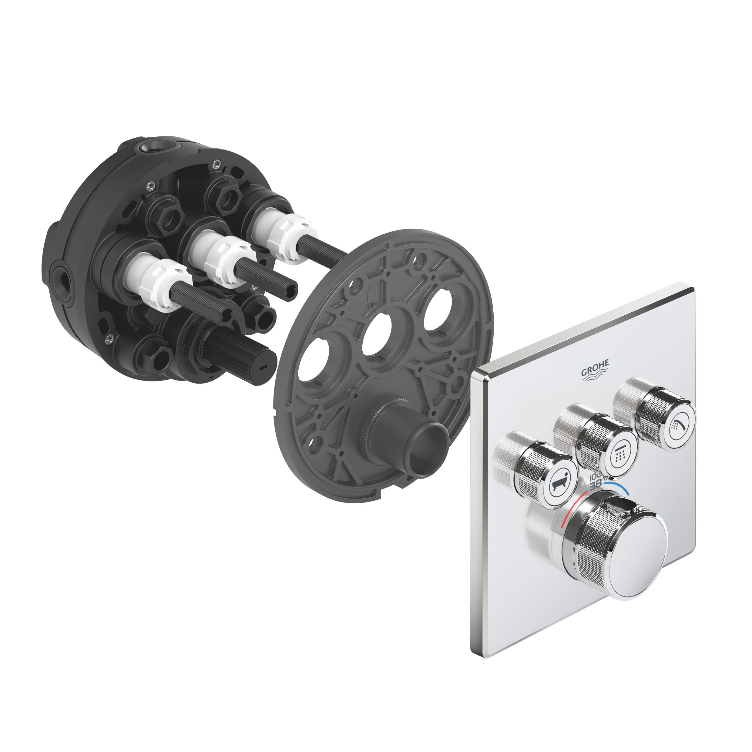 Mua Grohe 29142000 Grohtherm Triple Function Smart Thermostatic Trim ...