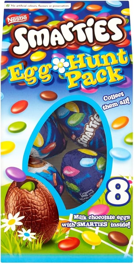 Smarties Egg Chocolate Hunt Pack 140g (8 Pack): Amazon.co.uk: Prime Pantry