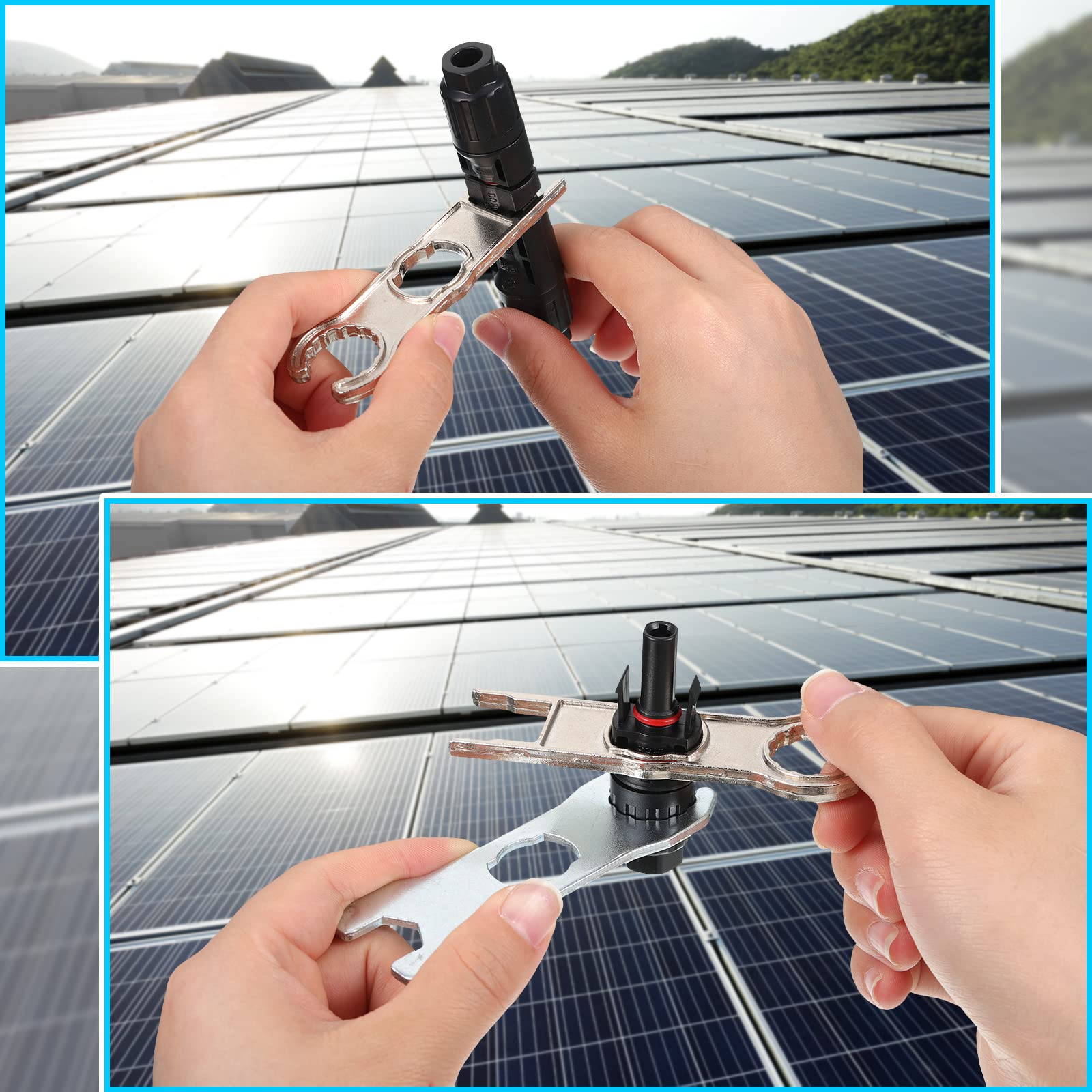 Mua Landhoow 6 Pcs Solar Panel Connector Tool Solar Metal Spanner ...