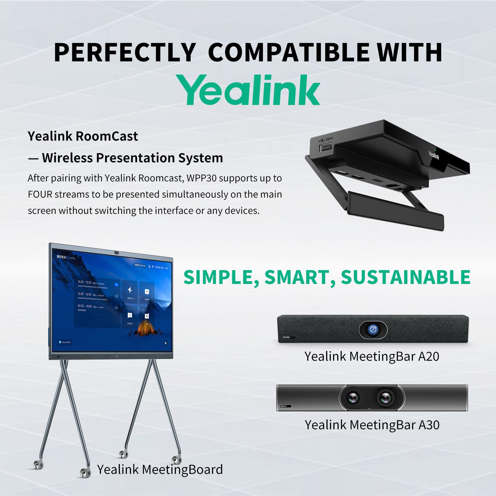 Mua Yealink RoomCast Wireless HDMI Transmitter and Receiver 4K, Max 4 ...