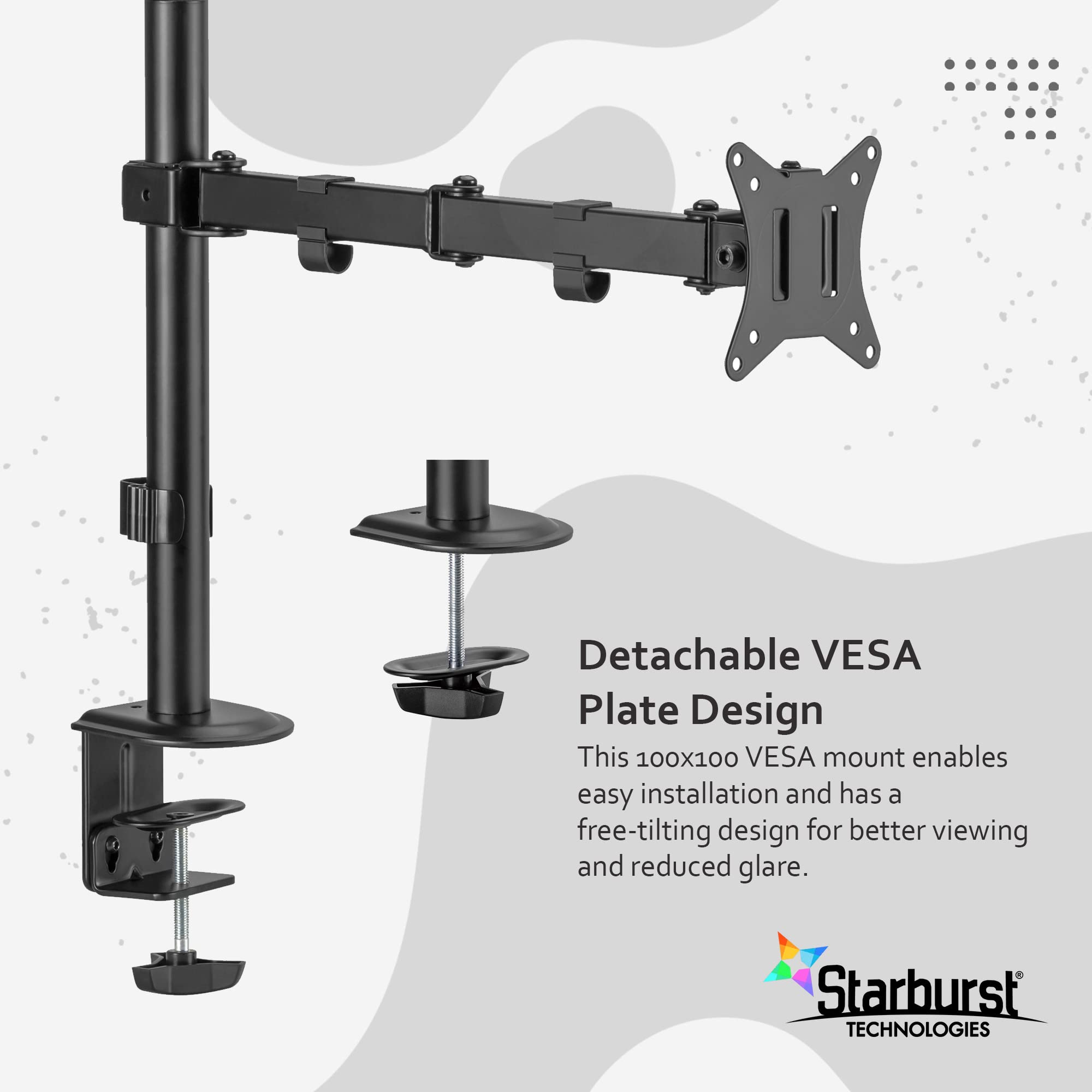 Mua Starburst Technologies Flexion Series Desk Mount Monitor Stand ...