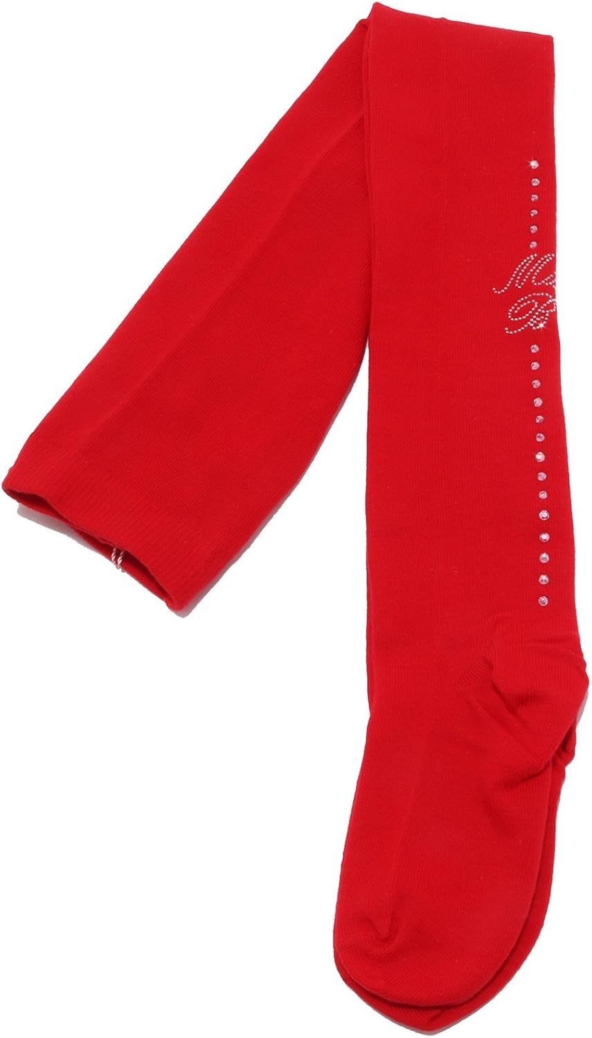 1187W collant bimba MISS BLUMARINE red cotton tights girl kid: Amazon ...