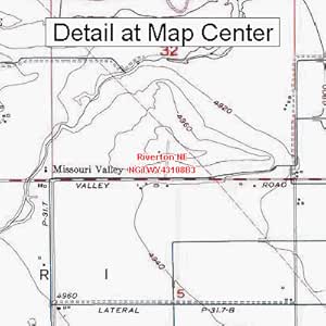 Amazon.com : USGS Topographic Quadrangle Map - Riverton NE, Wyoming ...