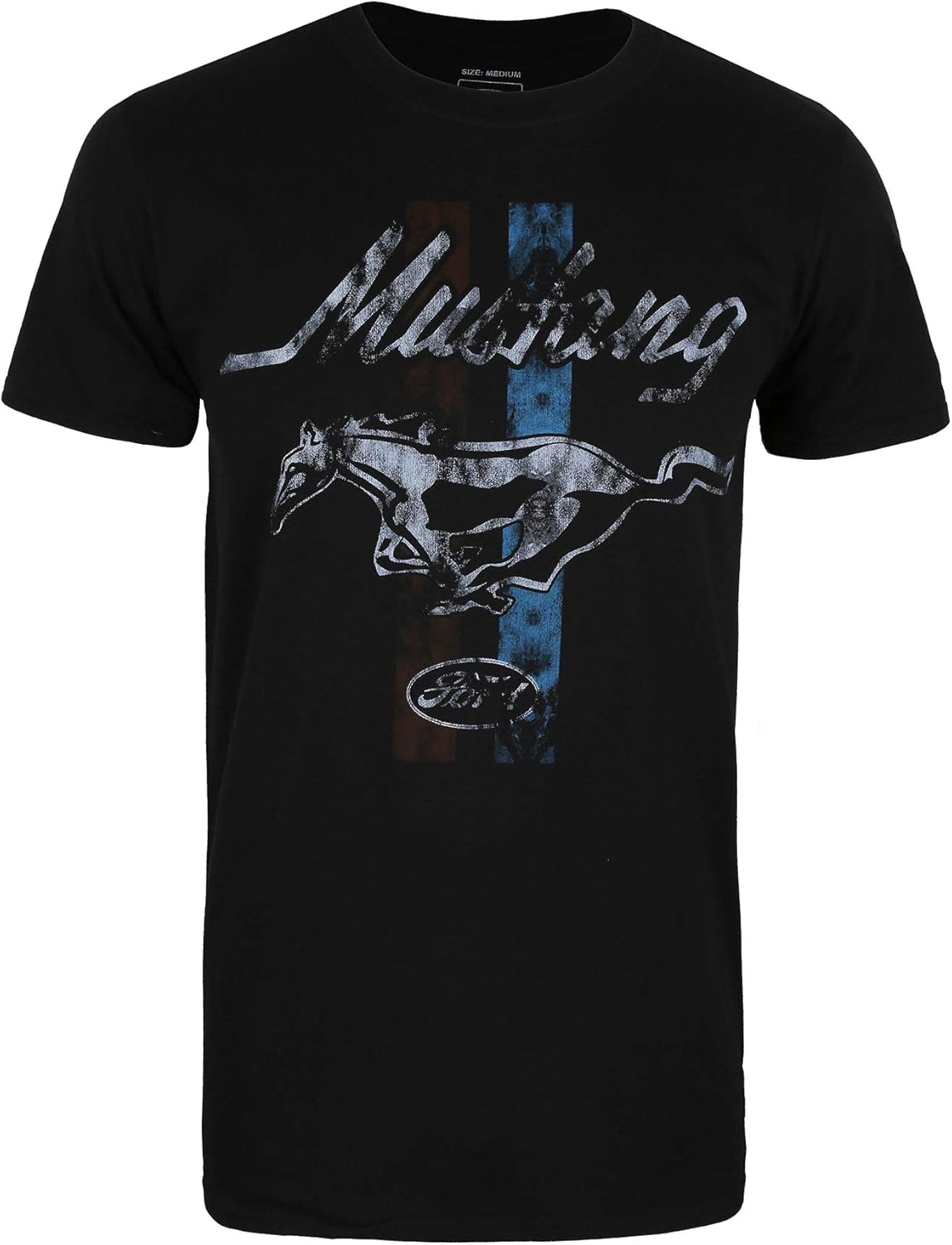 Ford Men's Mustang Stripes T-Shirt: Amazon.co.uk: Clothing