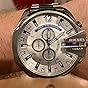Diesel Herren Chronograph Quarz Uhr mit Leder Armband DZ4476 : Amazon ...