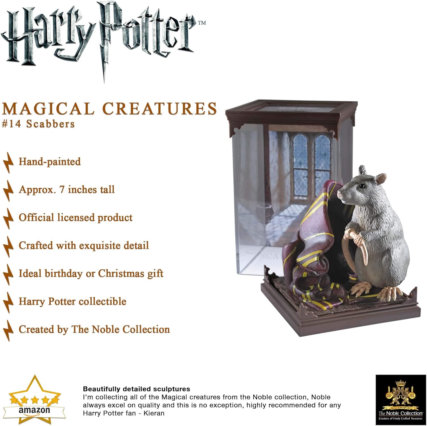 The Noble Collection – Magical Creatures Scabbers – Hand-Painted ...