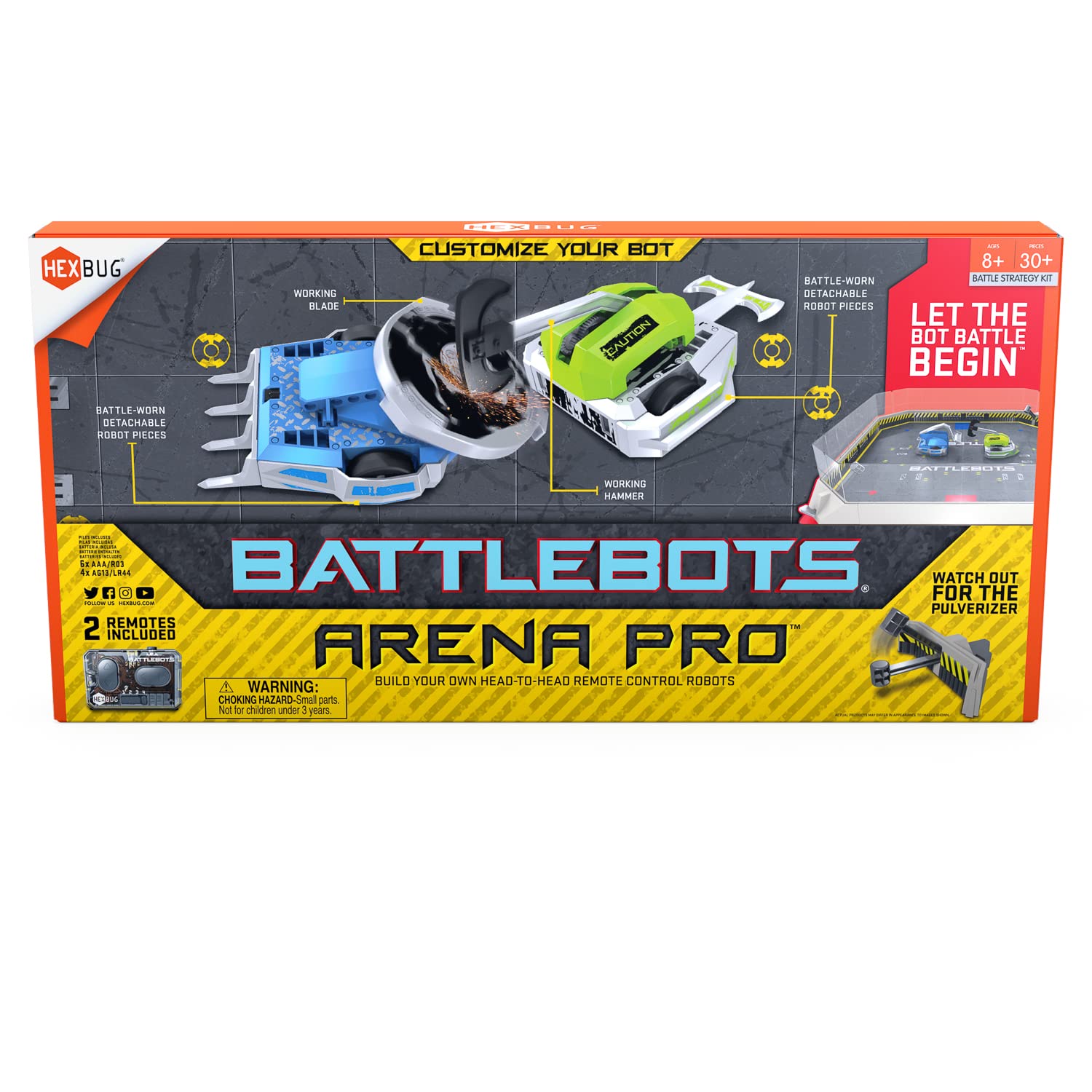 Mua HEXBUG BattleBots Arena Pro, Remote Control Robot Toys for Kids ...