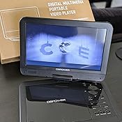 DBPOWER 12.5" Portable DVD Player with 10.5" Swivel Screen Car Built-in ...