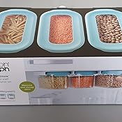 Joseph Joseph Cupboardstore 3 x 1.3 Litre Food Storage Set - Dark Opal ...